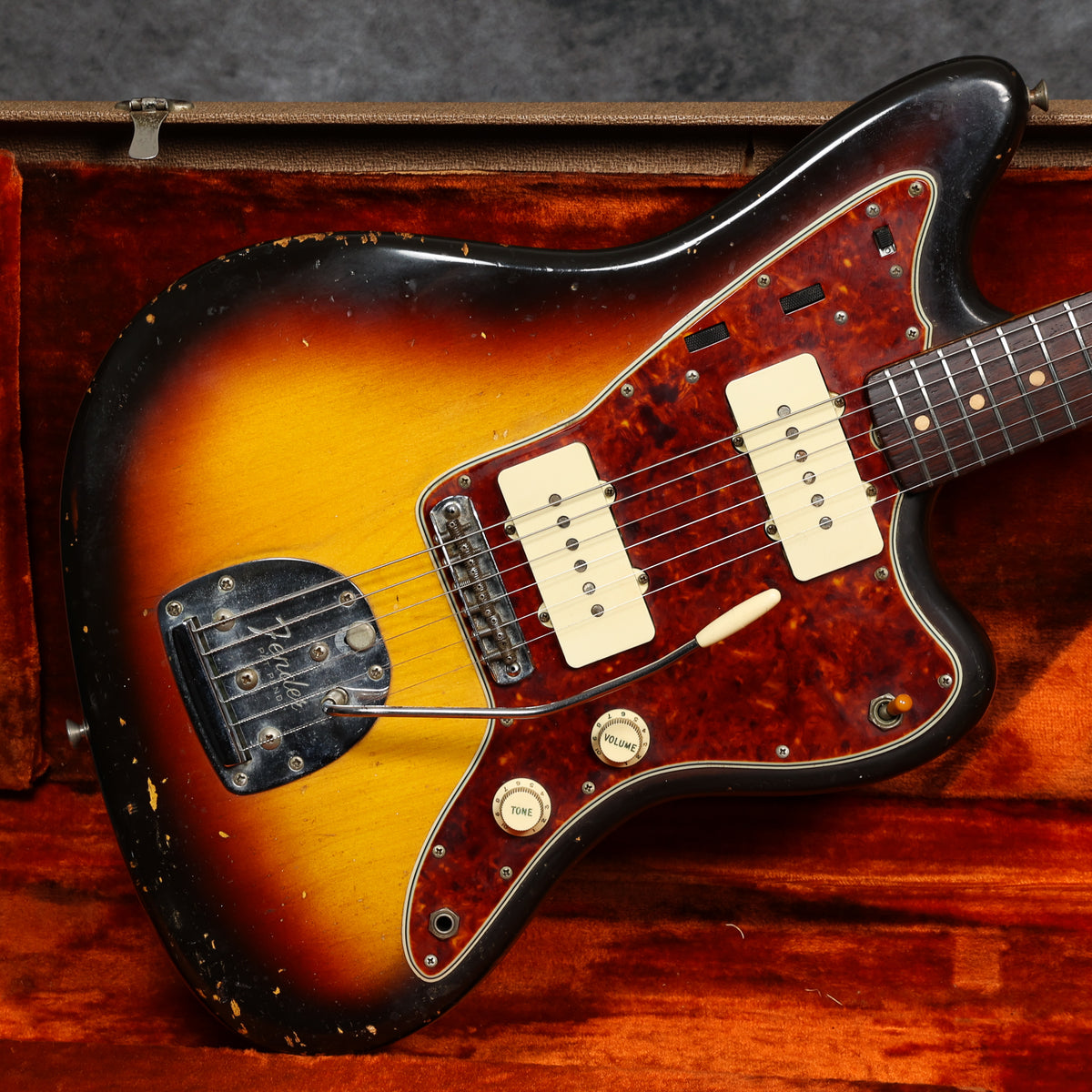 1961 Fender Jazzmaster, Sunburst, Slab Board – Andy Baxter Bass & Guitars