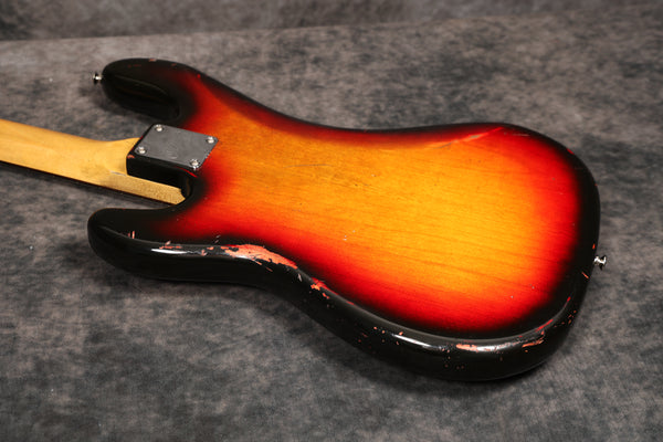 Olinto 4-String P - Sunburst Relic – Andy Baxter Bass & Guitars