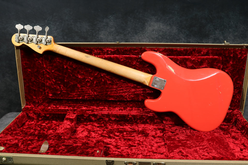 1962 Fender Precision Bass, Fiesta Red Refinish, Slab RW Board – Andy ...
