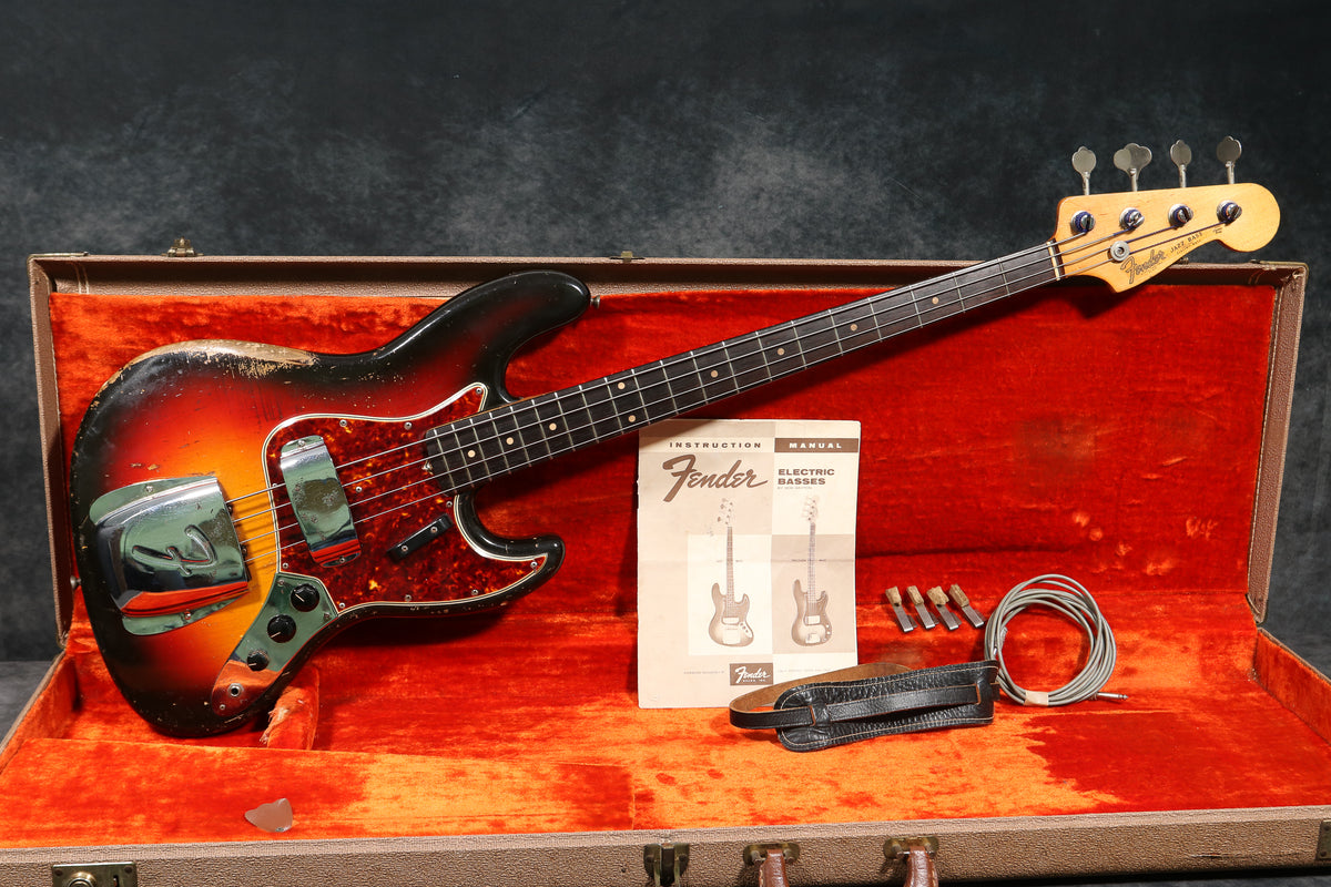 1961 Fender Jazz Bass, Sunburst – Andy Baxter Bass & Guitars