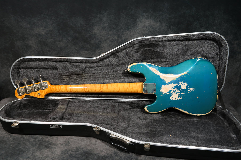 1962 Fender Precision Bass, Slab Board, Lake Placid Blue Refinish ...