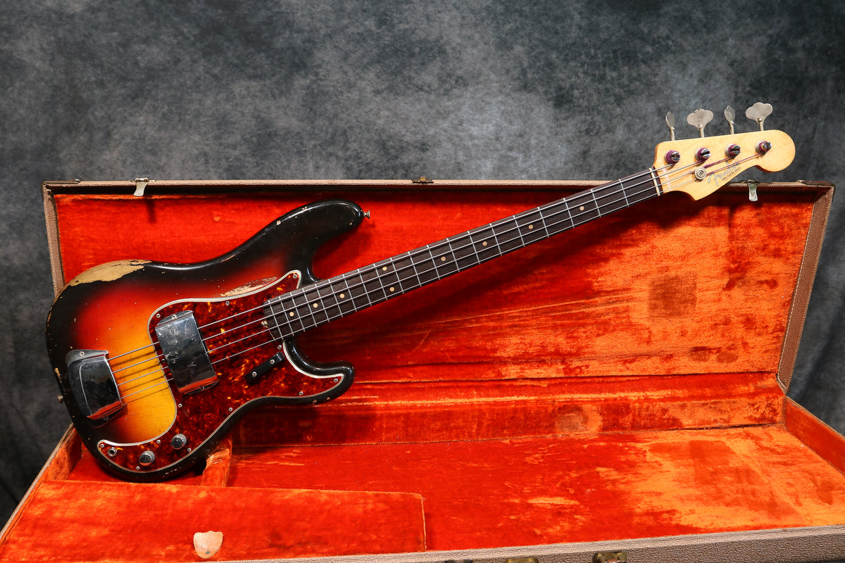 1962 Fender Precision Bass, Sunburst – Andy Baxter Bass & Guitars
