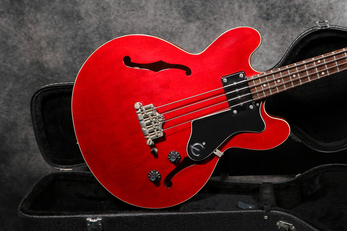 1997 Epiphone Rivoli, Cherry – Andy Baxter Bass & Guitars