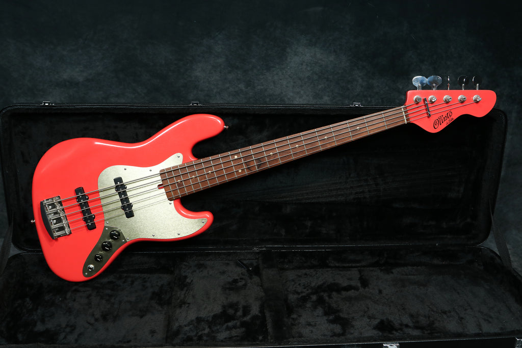Olinto 5-String J Bass - Fiesta Red - Pre Owned – Andy Baxter Bass ...