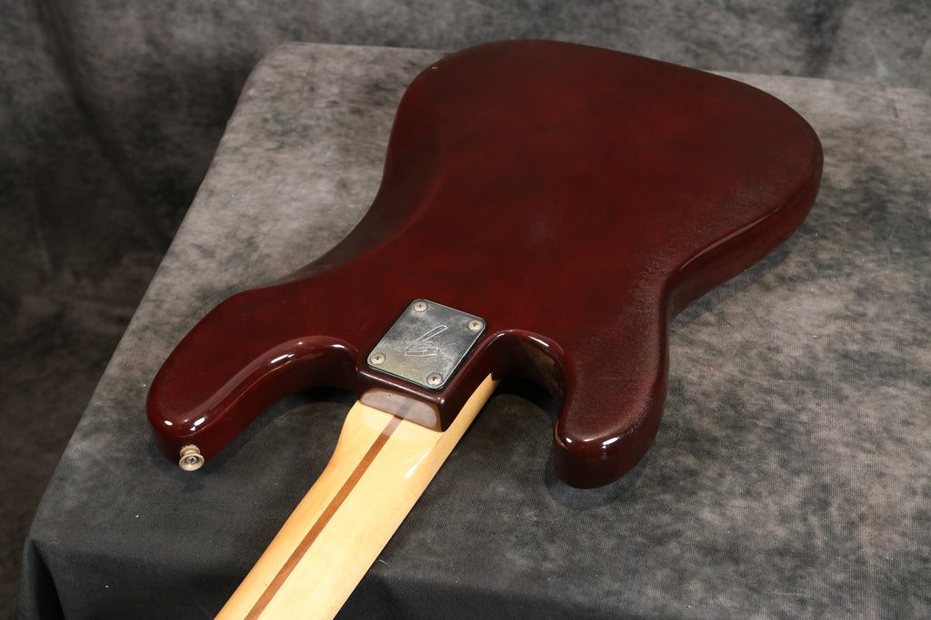 1978 Fender Precision Bass, Fretless, Wine Red – Andy Baxter Bass & Guitars