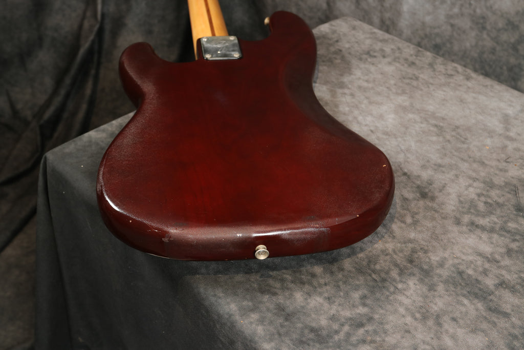 1978 Fender Precision Bass, Fretless, Wine Red – Andy Baxter Bass & Guitars