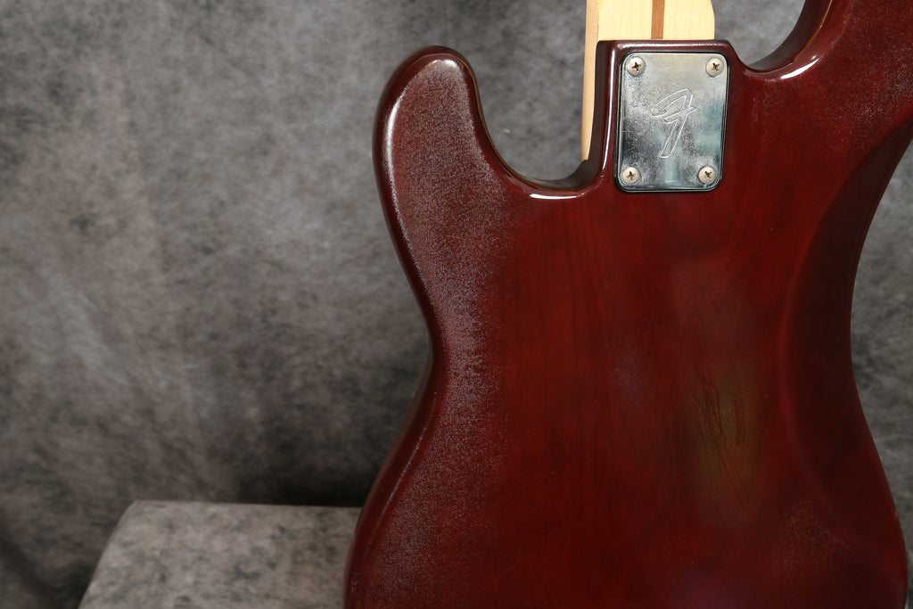 1978 Fender Precision Bass, Fretless, Wine Red – Andy Baxter Bass & Guitars