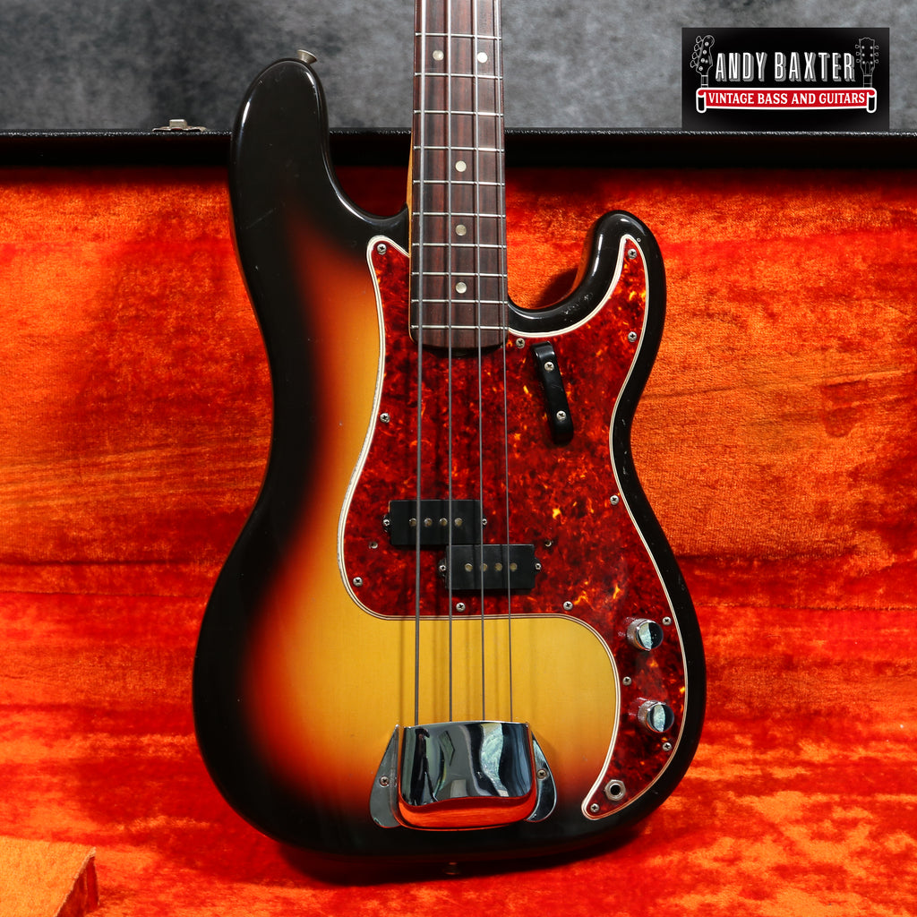 1966 Fender Precision Bass, Sunburst – Andy Baxter Bass & Guitars