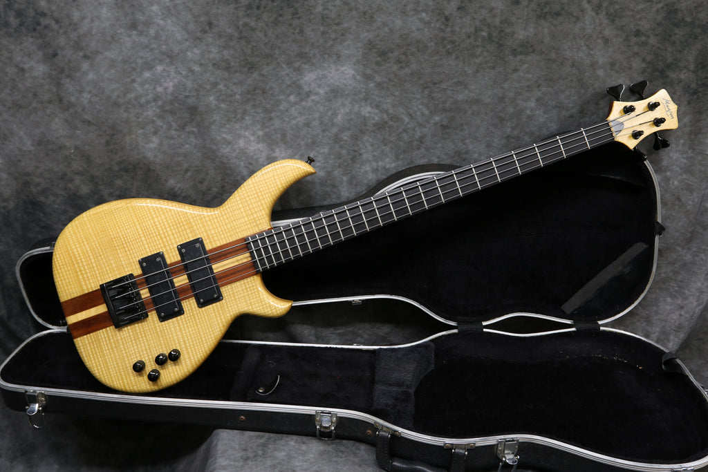 Early '90s Manson Custom Bass - Lacewood Top – Andy Baxter Bass & Guitars