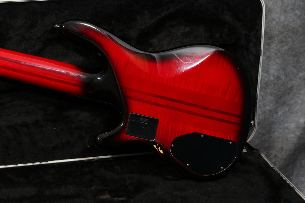 1996 Yamaha TRB 5P, Trans Red Burst – Andy Baxter Bass & Guitars
