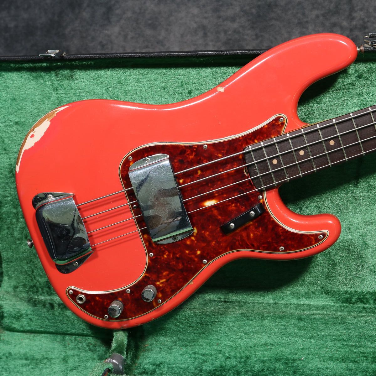 1961 Fender Precision Bass, Fiesta Red, Clive Brown Refinish – Andy ...