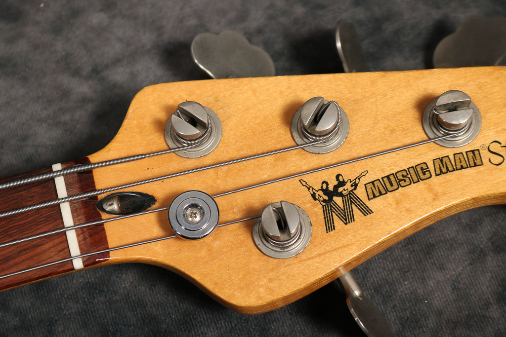 1979 Music Man Stingray, Fretless, Sunburst – Andy Baxter Bass & Guitars
