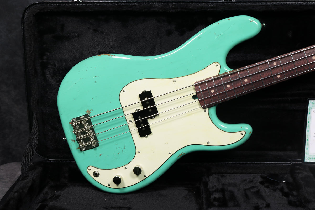 Olinto 4-String P - Seafoam Green Relic – Andy Baxter Bass & Guitars