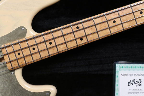 Olinto 4-String PJ - Blonde – Andy Baxter Bass & Guitars