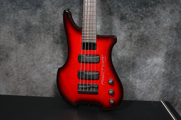 1995 Kubicki Key Factor 5 - Trans Red Burst – Andy Baxter Bass & Guitars