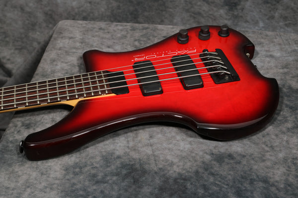 1995 Kubicki Key Factor 5 - Trans Red Burst – Andy Baxter Bass & Guitars