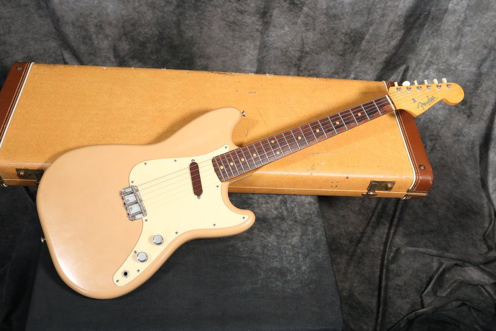 1960 Fender Musicmaster, Desert Sand – Andy Baxter Bass & Guitars