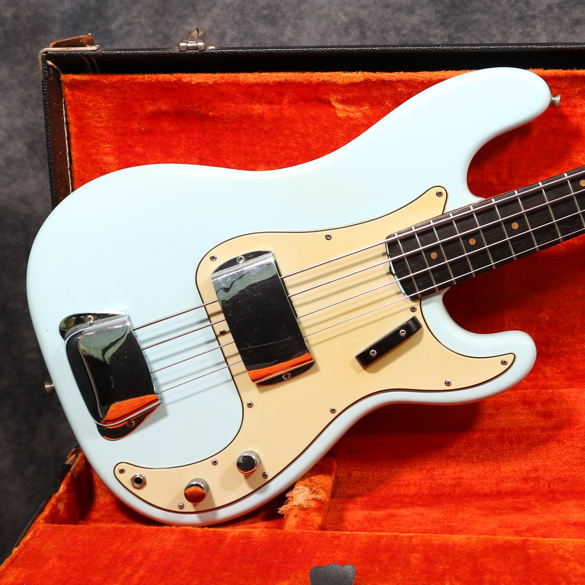 1963 Fender Precision Bass, Sonic Blue Refinish – Andy Baxter Bass ...
