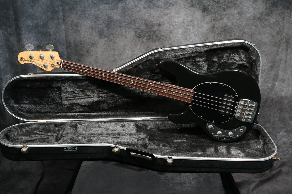 1980 Left-Hand Music Man Stingray, Black – Andy Baxter Bass & Guitars