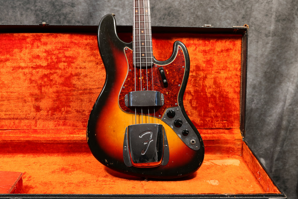 1963 Fender Jazz Bass, Sunburst – Andy Baxter Bass & Guitars