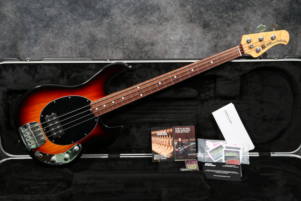 2017 Music Man Classic Stingray 4, Vintage Sunburst – Andy Baxter Bass ...