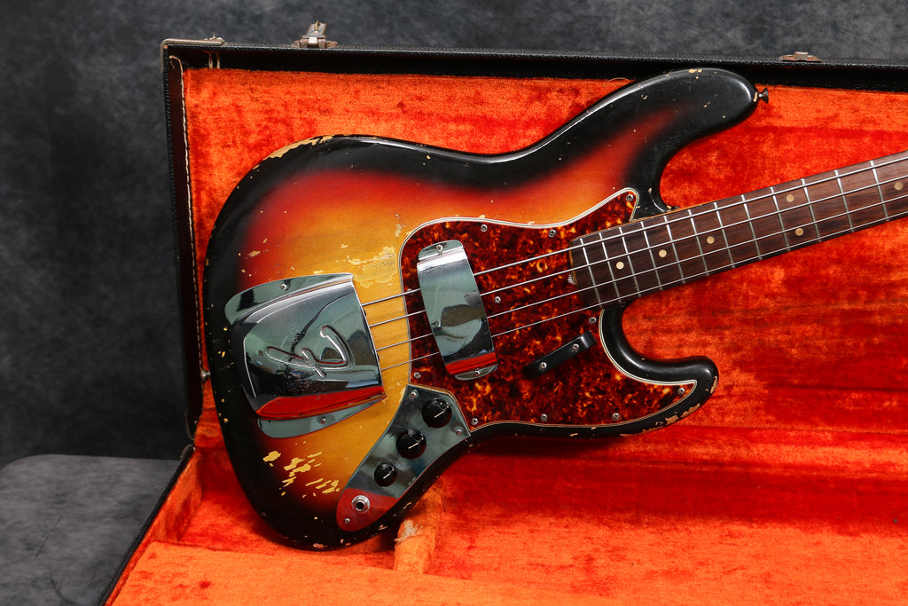 1964 Fender Jazz Bass, Sunburst – Andy Baxter Bass & Guitars