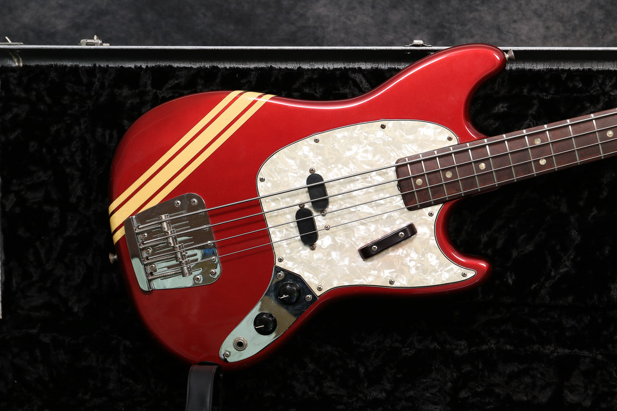1973 Fender Mustang Bass, Competition Red – Andy Baxter Bass & Guitars