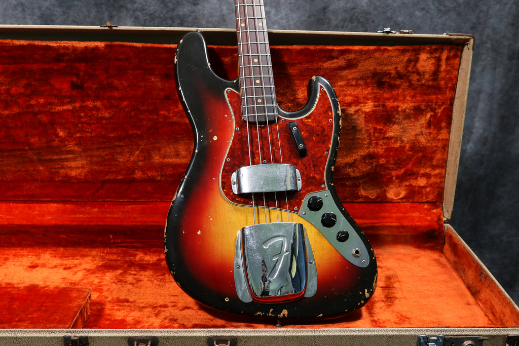 1963 Fender Jazz Bass, Sunburst – Andy Baxter Bass & Guitars