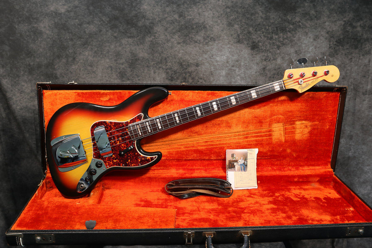 1966 Fender Jazz Bass, Sunburst – Andy Baxter Bass & Guitars