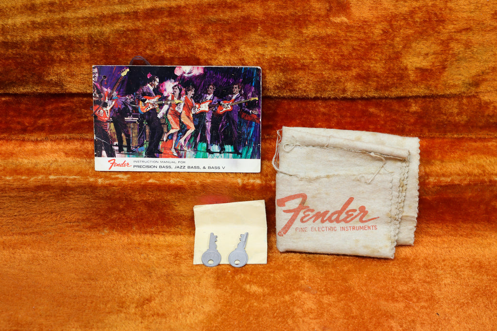 1966 Fender Jazz Bass, Dakota Red – Andy Baxter Bass & Guitars