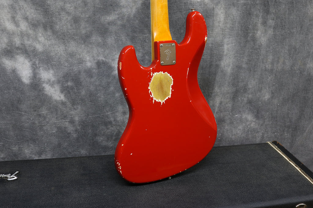 1966 Fender Jazz Bass, Dakota Red – Andy Baxter Bass & Guitars