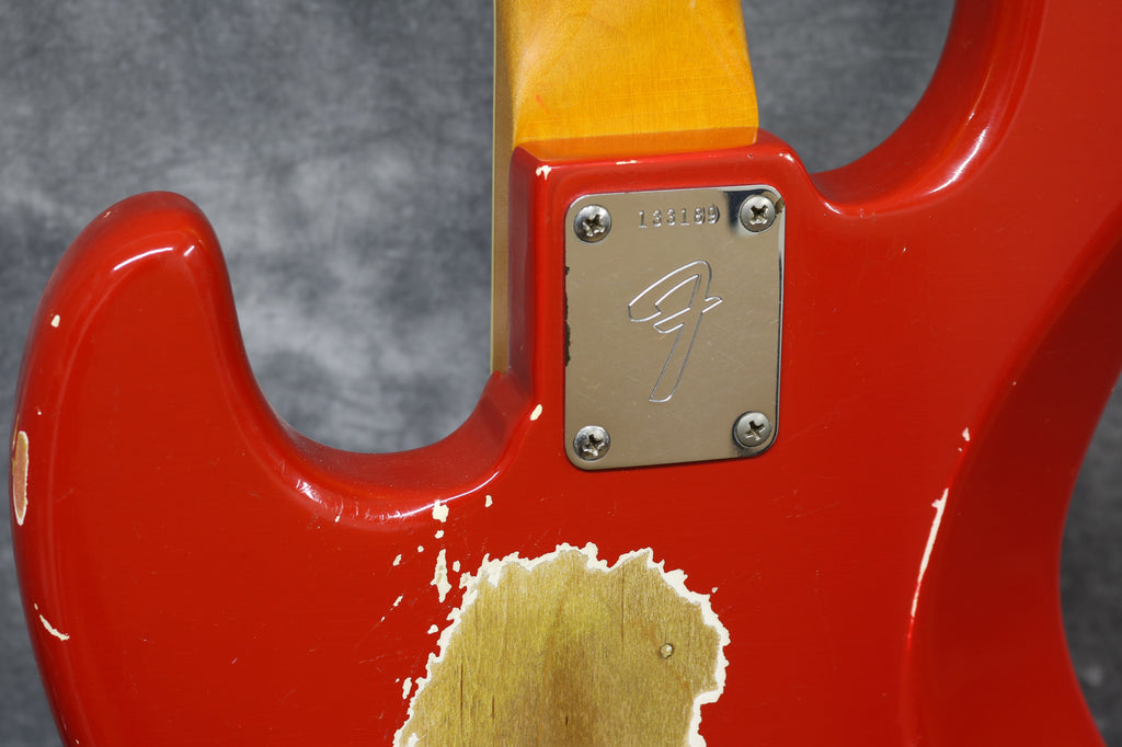 1966 Fender Jazz Bass, Dakota Red – Andy Baxter Bass & Guitars