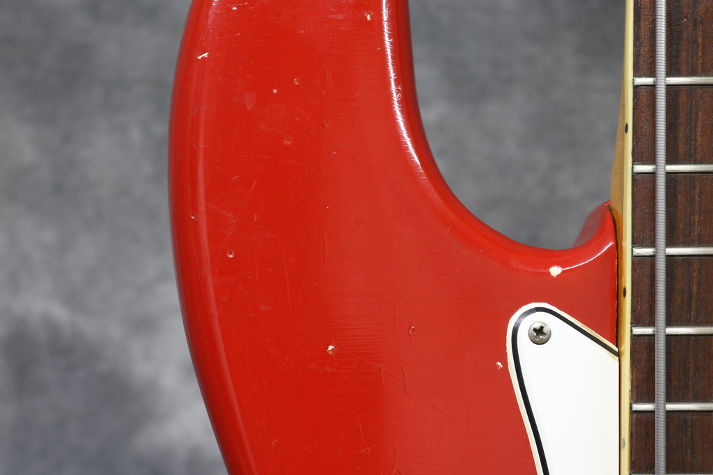1966 Fender Jazz Bass, Dakota Red – Andy Baxter Bass & Guitars