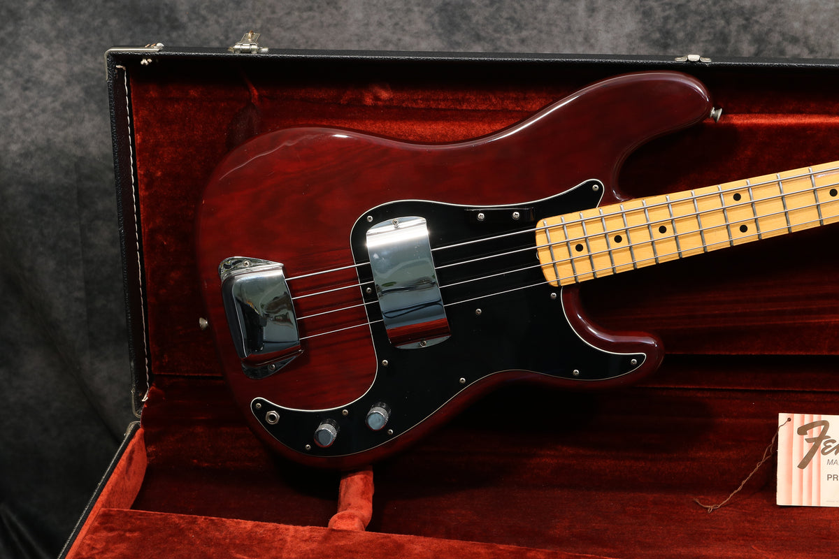 1978 Fender Precision Bass, Wine Red – Andy Baxter Bass & Guitars