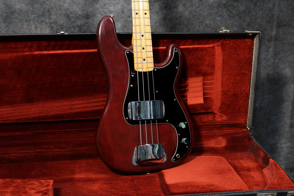1978 Fender Precision Bass, Wine Red – Andy Baxter Bass & Guitars