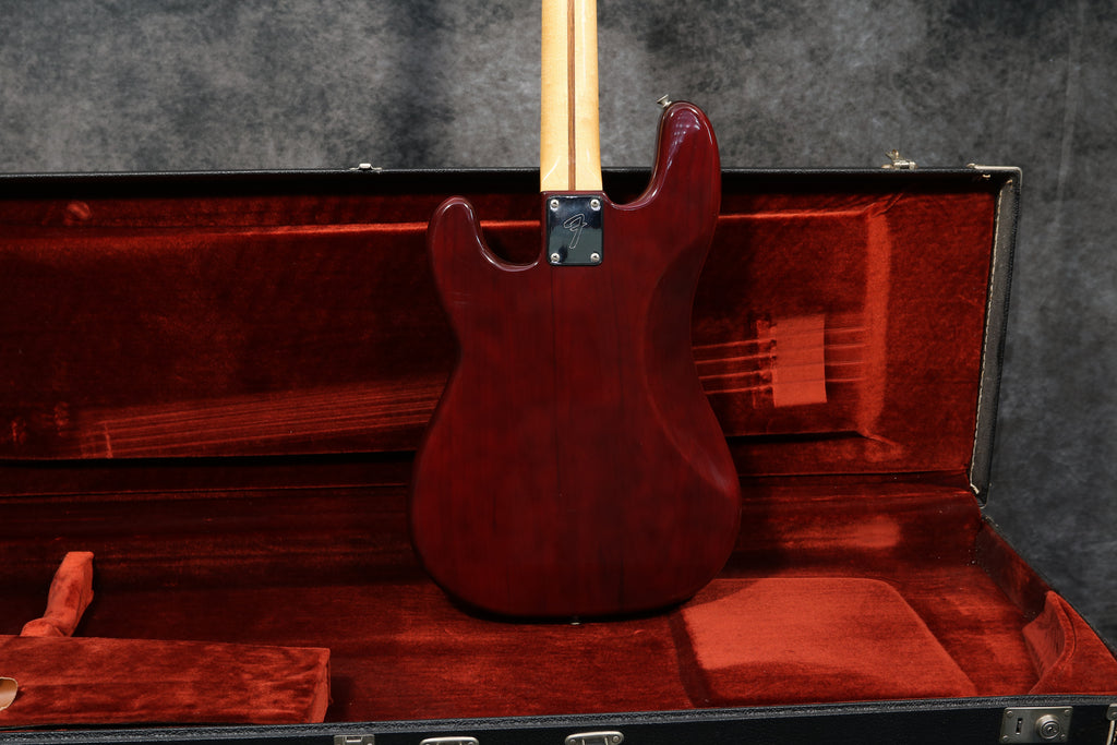 1978 Fender Precision Bass, Wine Red – Andy Baxter Bass & Guitars