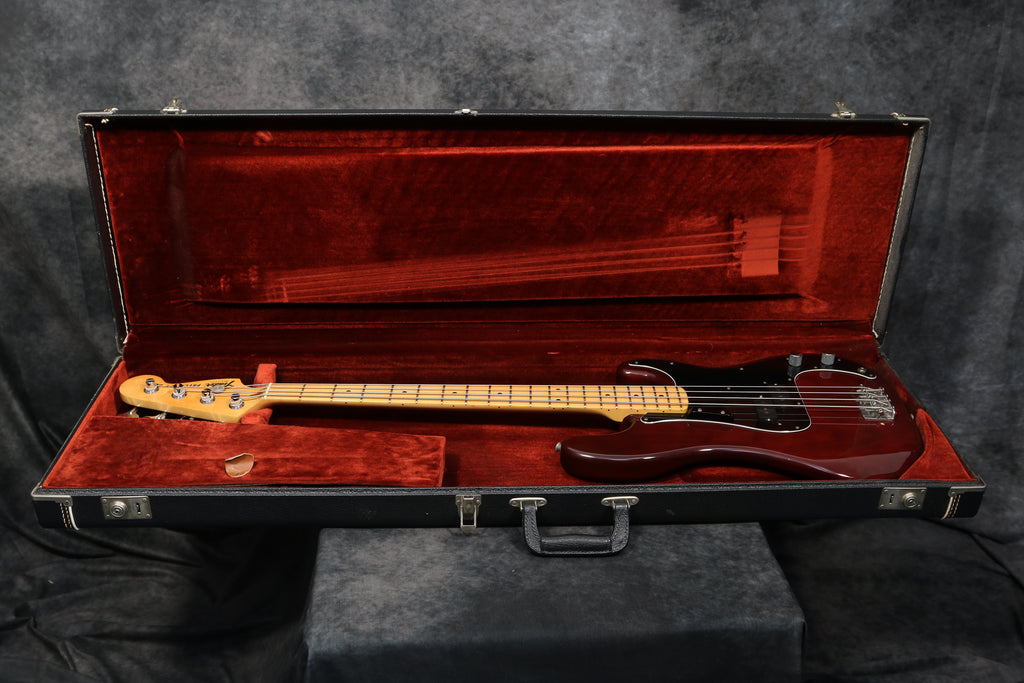 1978 Fender Precision Bass, Wine Red – Andy Baxter Bass & Guitars