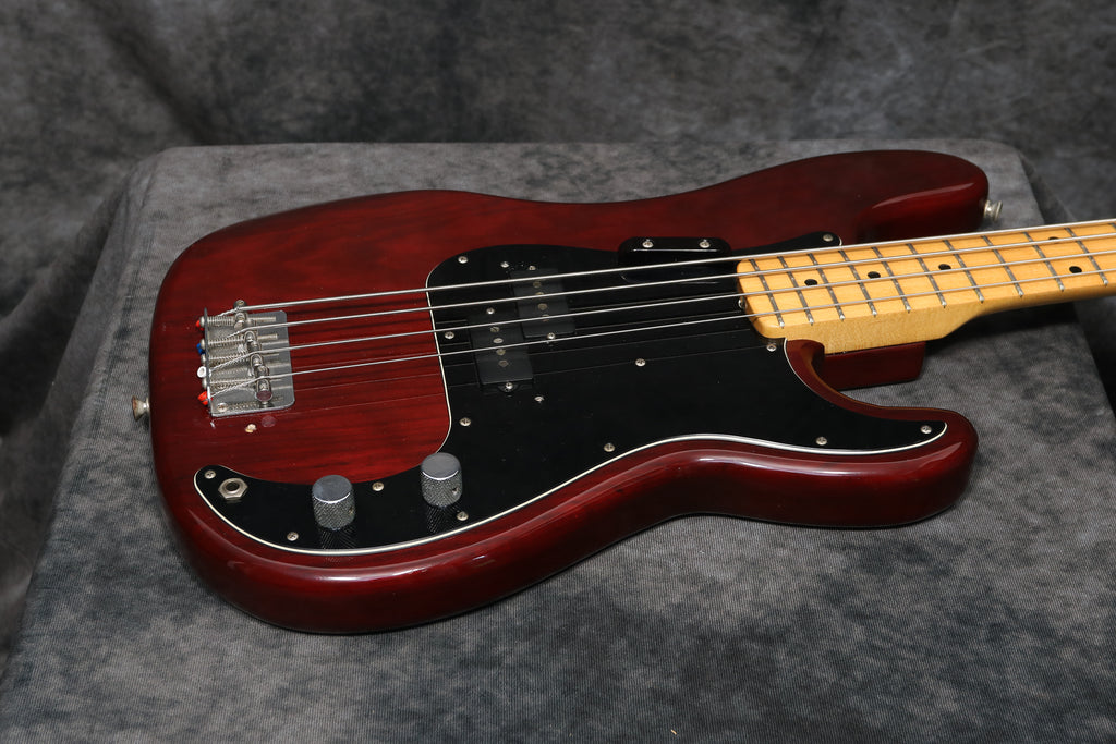 1978 Fender Precision Bass, Wine Red – Andy Baxter Bass & Guitars