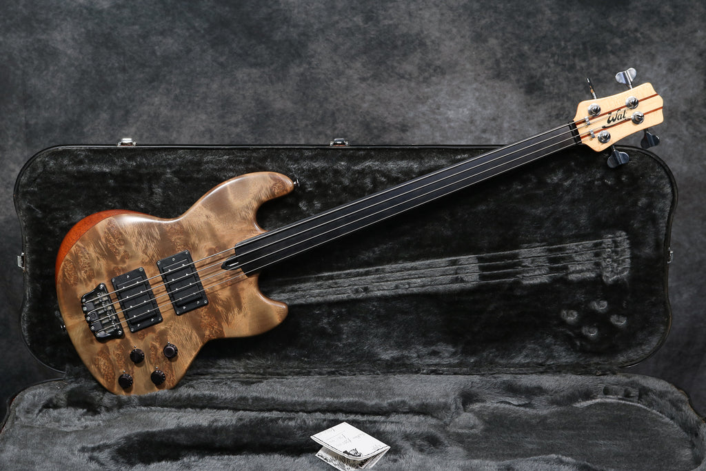 1985 Wal MK1, Fretless, Stained Burr Maple Facings – Andy Baxter Bass ...
