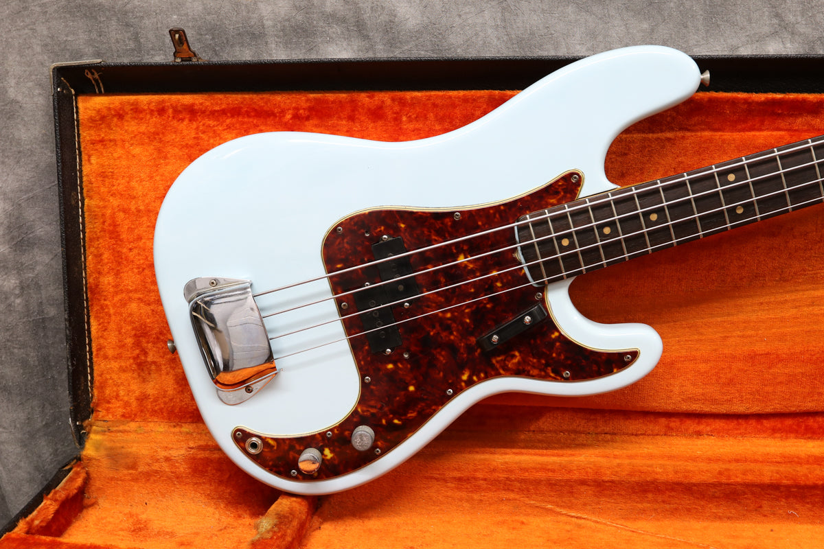 1964 Fender Precision Bass, Sonic Blue Refinish – Andy Baxter Bass ...