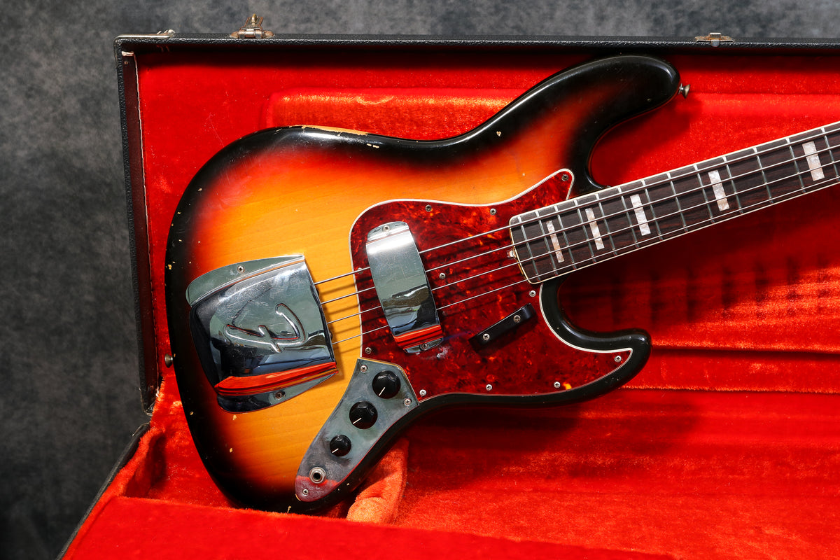 1968 Fender Jazz Bass, Sunburst – Andy Baxter Bass & Guitars