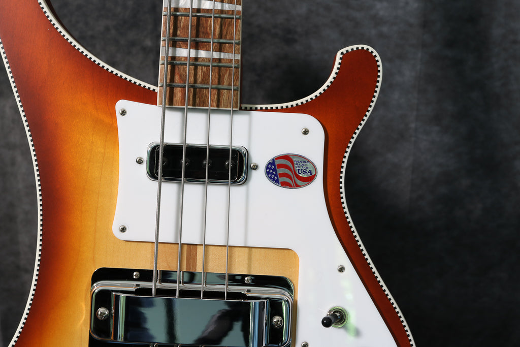 2023 Rickenbacker 4003, Autumnglo, Checker Binding, Mint/Unplayed – Andy Baxter Bass & Guitars