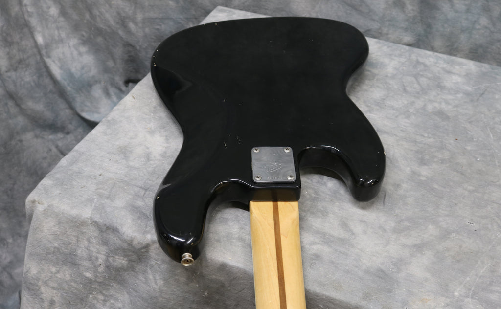 1974 Fender Jazz Bass, Black, Pearl Inlays – Andy Baxter Bass & Guitars