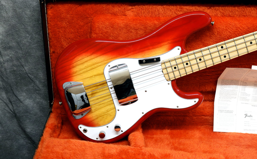 1981 Fender Precision, Cherry Sunburst – Andy Baxter Bass & Guitars