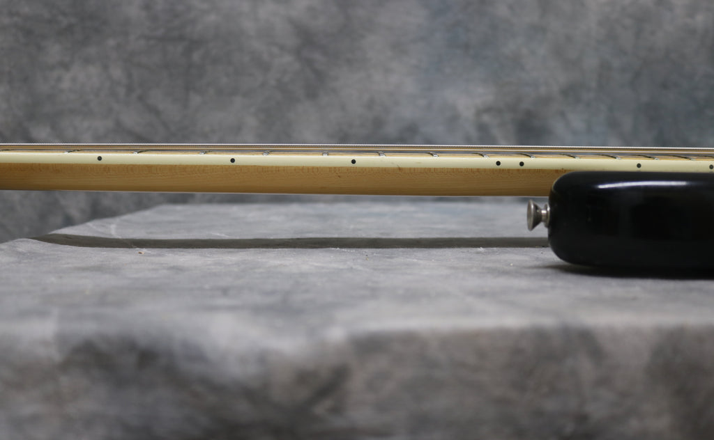 1974 Fender Jazz Bass, Black, Pearl Inlays – Andy Baxter Bass & Guitars