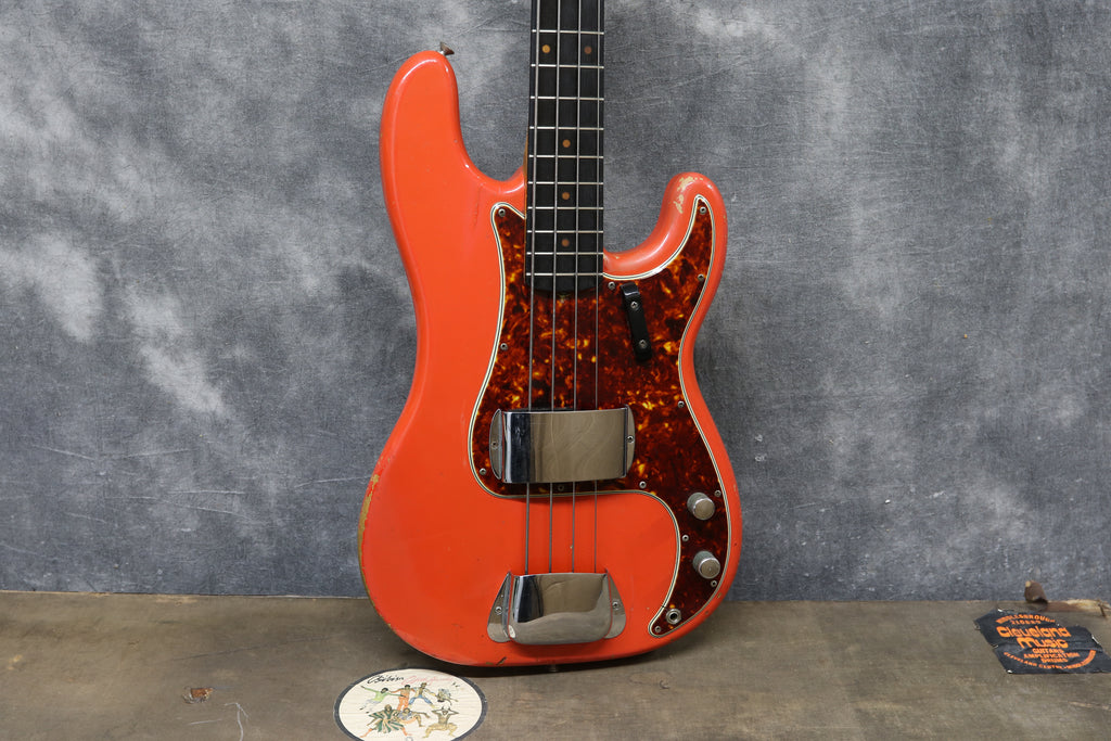 1960 Fender Precision Bass, Fiesta Red Refinish – Andy Baxter Bass ...