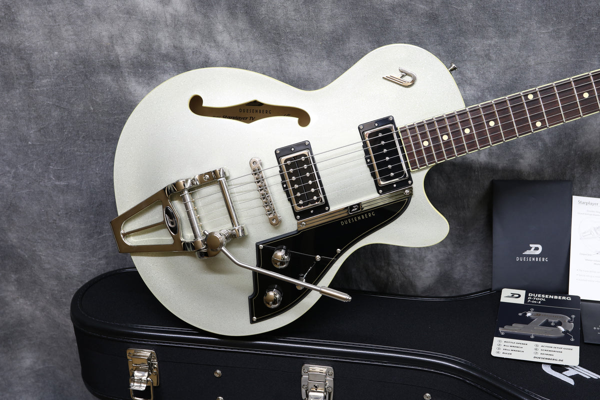 Duesenberg Starplayer TV, Silver Sparkle – Andy Baxter Bass & Guitars