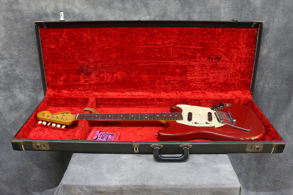 1966 Fender Mustang, Dakota Red – Andy Baxter Bass & Guitars