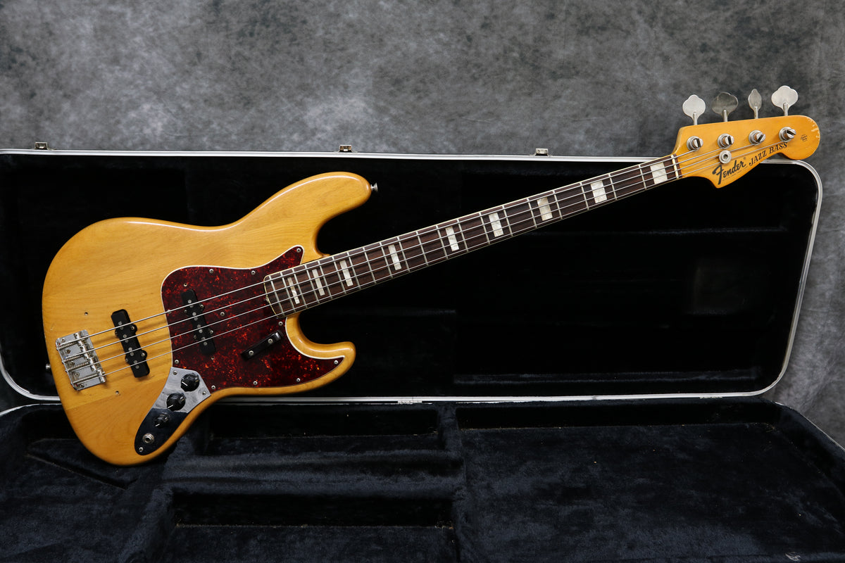 1973 Fender Jazz Bass, Natural – Andy Baxter Bass & Guitars