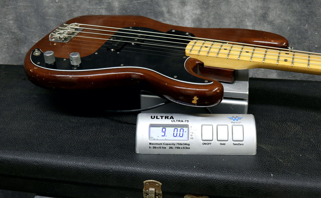 1975 Fender Precision Bass, Walnut – Andy Baxter Bass & Guitars
